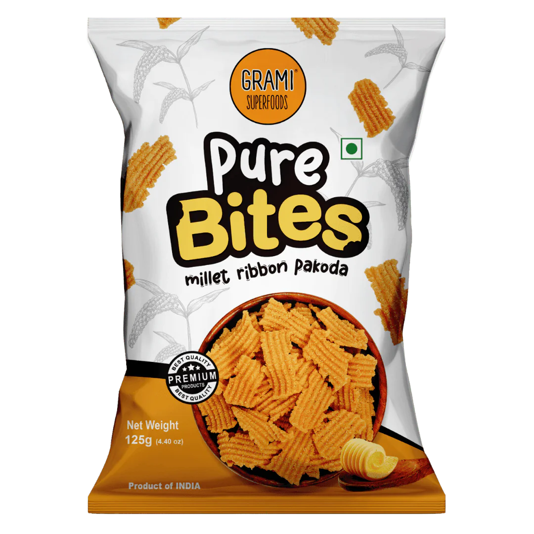 Pure Bites Millet Ribbon Pakoda – 125g – ecocrave